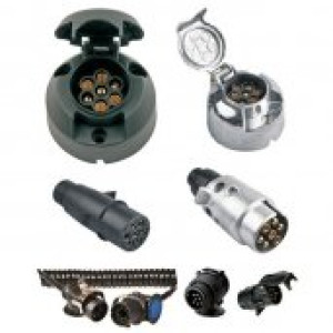 Sockets. Plugs. Adapters. Spiral coil plugs and sockets